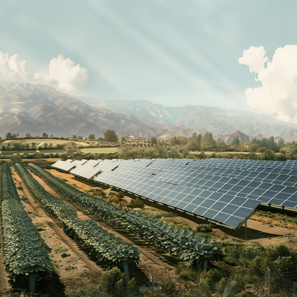 Installation de système solaire pour ferme ou agricultures